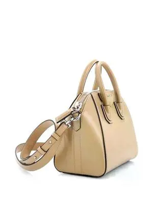 Givenchy Antigona Glazed Leather Mini Satchel - Neutrals