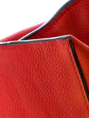 Loewe Gate Tote Leather Satchel - Red