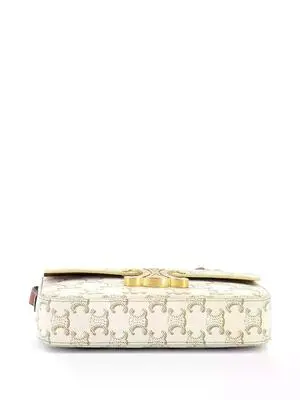 Celine Triomphe East-west Coated Canvas Shoulder Bag - Neutrals