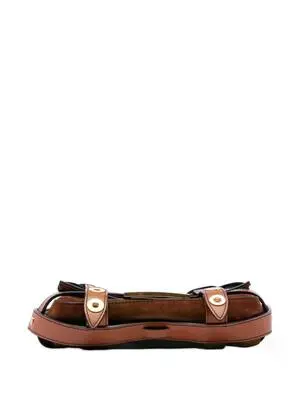 Fendi Mini Suede Cage Baguette Satchel