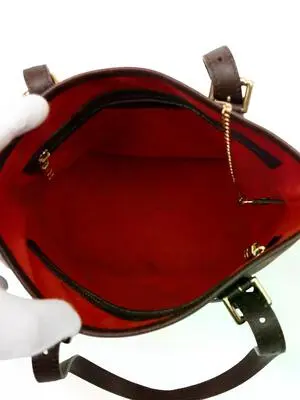 LOUIS VUITTON 1998 Damier Ebene Marais Bucket Bag