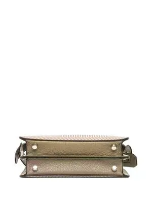 Fendi Small Zucca Leather Peekaboo Iseeu Satchel - Brown