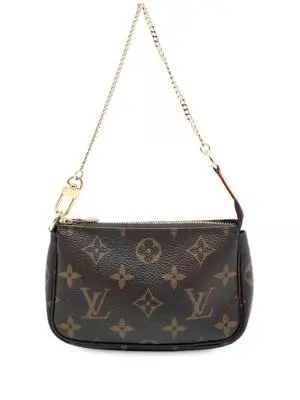 LOUIS VUITTON 2020 Monogram Mini Pochette Accessoires - Brown