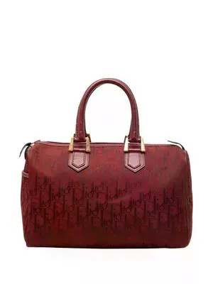 Dior 1990-2000 Diorissimo Trotter Canvas Boston Bag