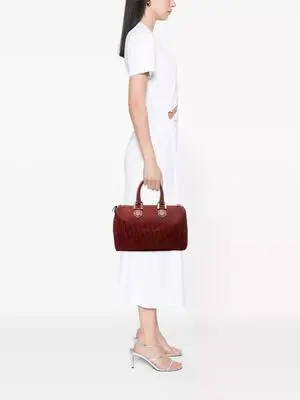 Dior 1990-2000 Diorissimo Trotter Canvas Boston Bag