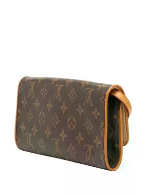 LOUIS VUITTON 2000 Monogram Pochette Twin Gm - Brown