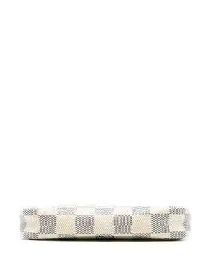 LOUIS VUITTON Damier Azur Mini Pochette Accessoires - White