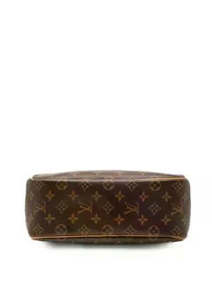 LOUIS VUITTON 2004 Monogram Trouville Handbag - Brown