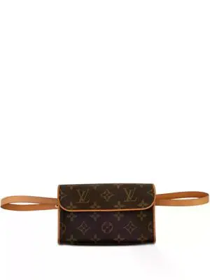 LOUIS VUITTON 2002 Monogram Pochette Florentine Belt Bag - Brown