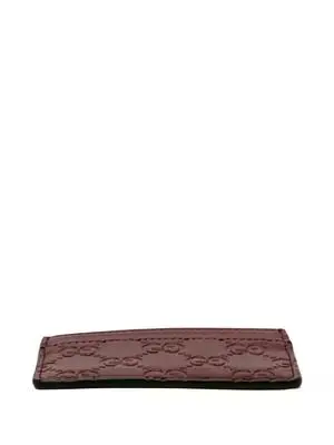 Gucci 2000-2015 Guccissima Card Holder - Red