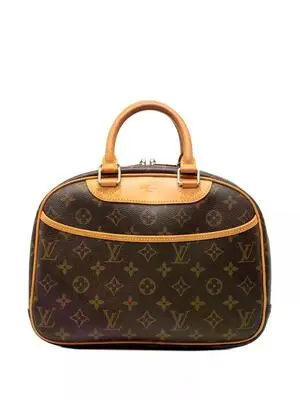 LOUIS VUITTON 2005 Monogram Trouville Handbag - Brown