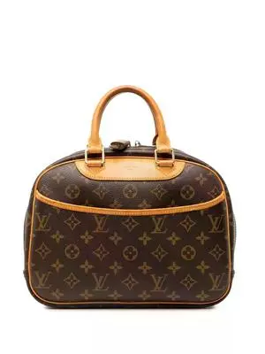 LOUIS VUITTON 2004 Monogram Trouville Handbag - Brown