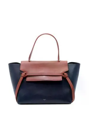 Celine 2014 Mini Bicolor Smooth Calfskin Belt Bag - Blue