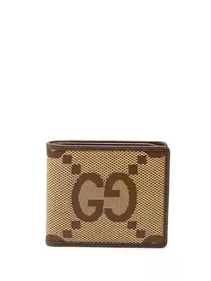 Gucci 2016-2025 Jumbo Gg Canvas Bifold Wallet Small Wallets
