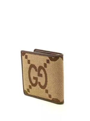 Gucci 2016-2025 Jumbo Gg Canvas Bifold Wallet Small Wallets