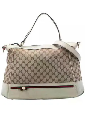 Gucci Gg Canvas Web Mayfair Satchel