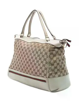 Gucci Gg Canvas Web Mayfair Satchel