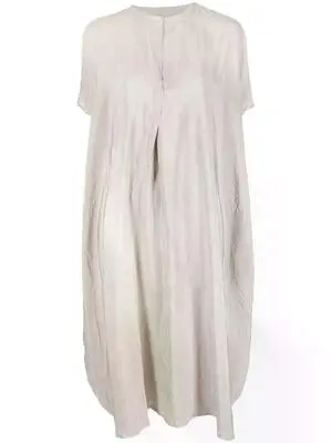 DANIELA GREGIS Silk Midi Shirt Dress