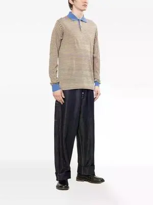 Junya Watanabe Striped Polo Shirt
