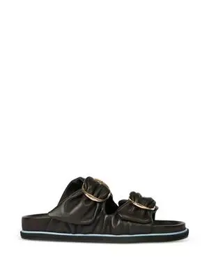 Paul Smith Camolin Gathered Sandals - Brown