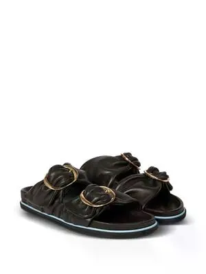 Paul Smith Camolin Gathered Sandals - Brown