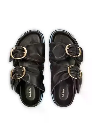 Paul Smith Camolin Gathered Sandals - Brown