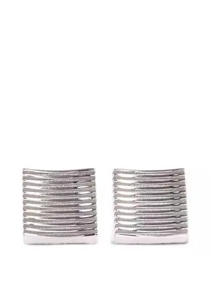 Tateossian Ribbed Cufflinks - Metallic