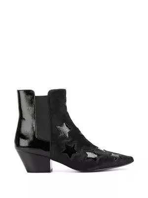 Ash Leather Star Ankle Boots