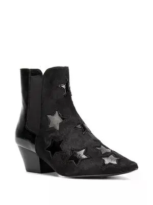 Ash Leather Star Ankle Boots