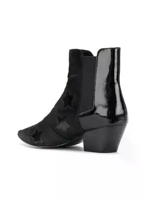 Ash Leather Star Ankle Boots