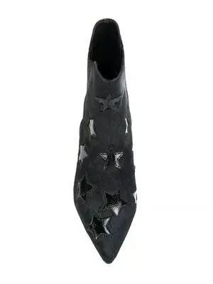 Ash Leather Star Ankle Boots