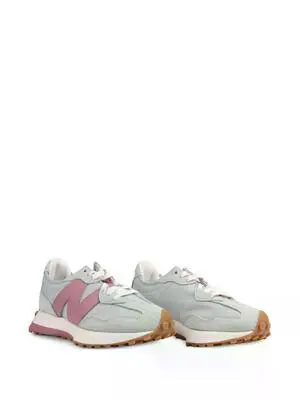 NEW BALANCE 327 Suede Panelled Sneakers - Blue