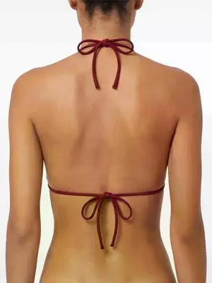 MC2 SAINT BARTH Plate Logo-detail Triangle Bikini Top