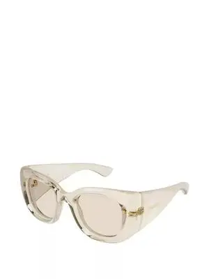 Saint Laurent Howl Square-frame Sunglasses - Neutrals
