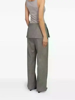 AMOMENTO Apron Layered Mini Skirt