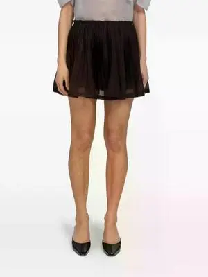 AMOMENTO Pleated Mini Skirt