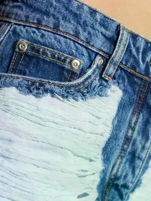 IRO PARIS Distressed Wide-leg Jeans