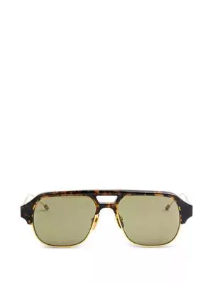 Thom Browne Pilot-frame Sunglasses - Brown