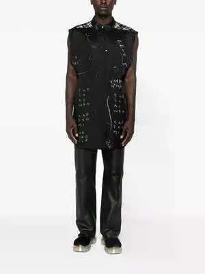 Rick Owens Sleeveless Plaid Shirt