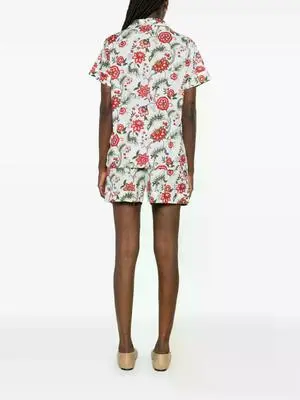 ELLEBLEU Floral-print Shorts Set