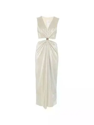 RAME Cut-out Ruched Midi Dress