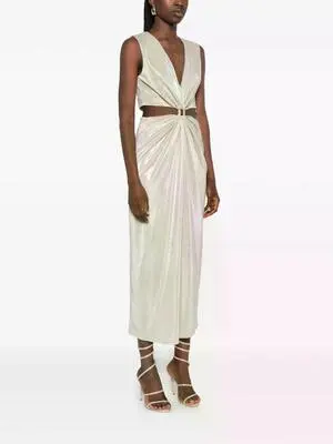 RAME Cut-out Ruched Midi Dress