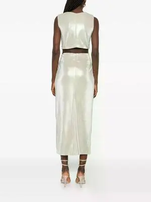 RAME Cut-out Ruched Midi Dress