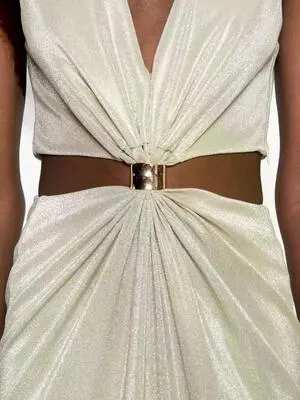 RAME Cut-out Ruched Midi Dress