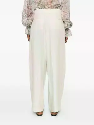 SOLOTRE Pleated Straight-leg Trousers