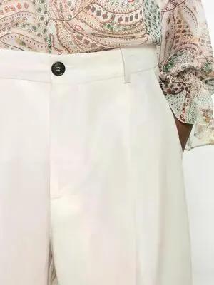 SOLOTRE Pleated Straight-leg Trousers
