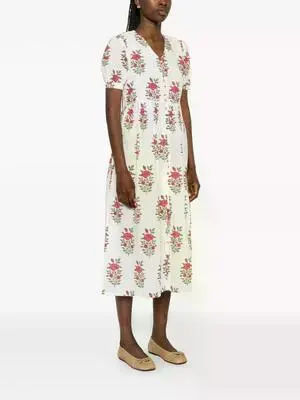 ELLEBLEU Gemma Floral Print Short Sleeve Dress