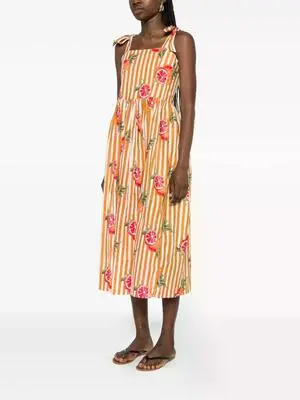 ELLEBLEU Olivia Striped Midi Dress