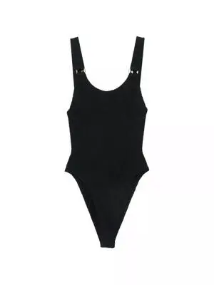 Hunza G Domino Crinkle-effect Swimsuit - Black