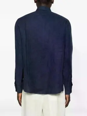 Zegna Button-up Chest-pocket Polo Shirt - Blue